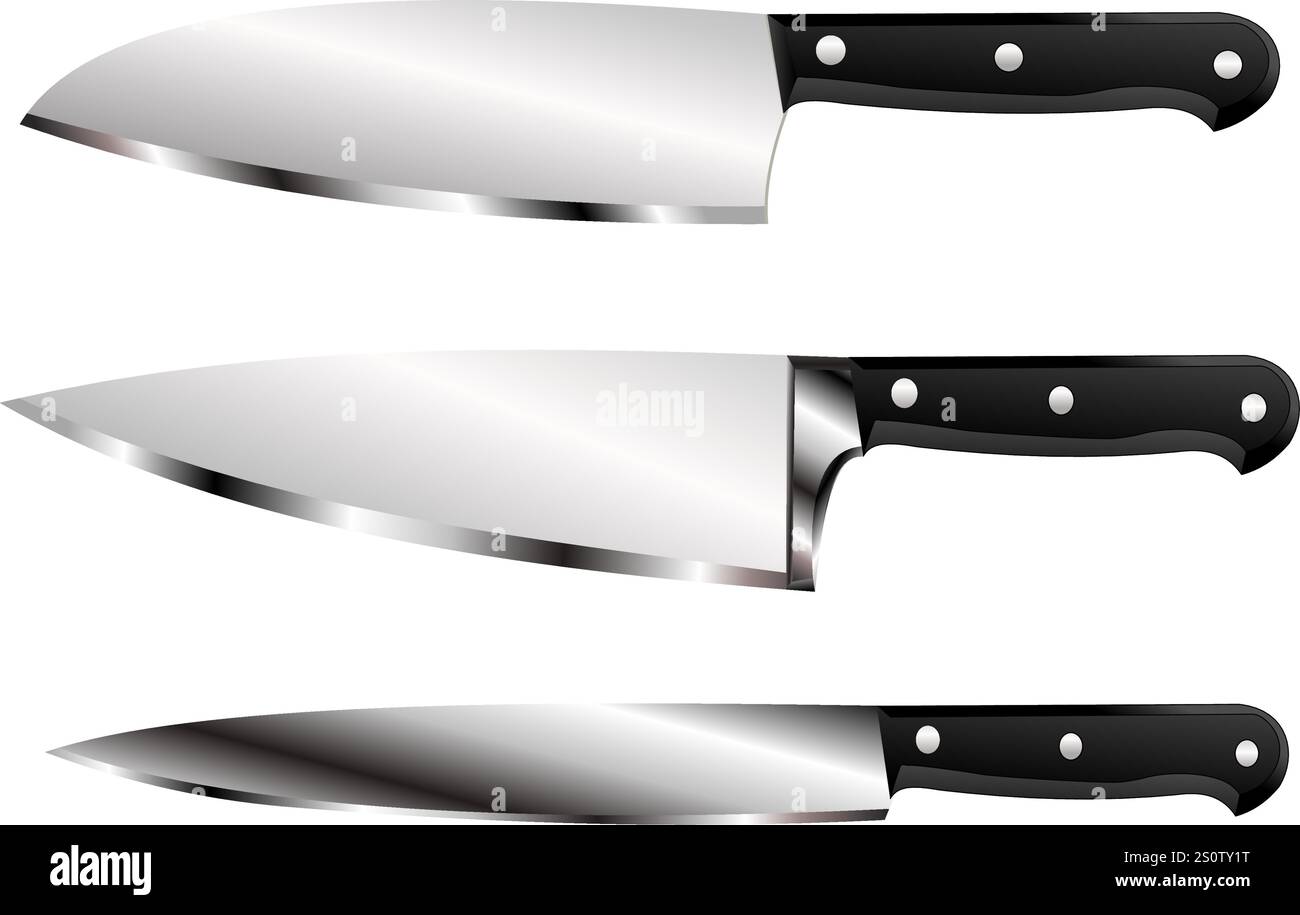 Kitchen knife, chefs knife Stock Vector Image & Art - Alamy