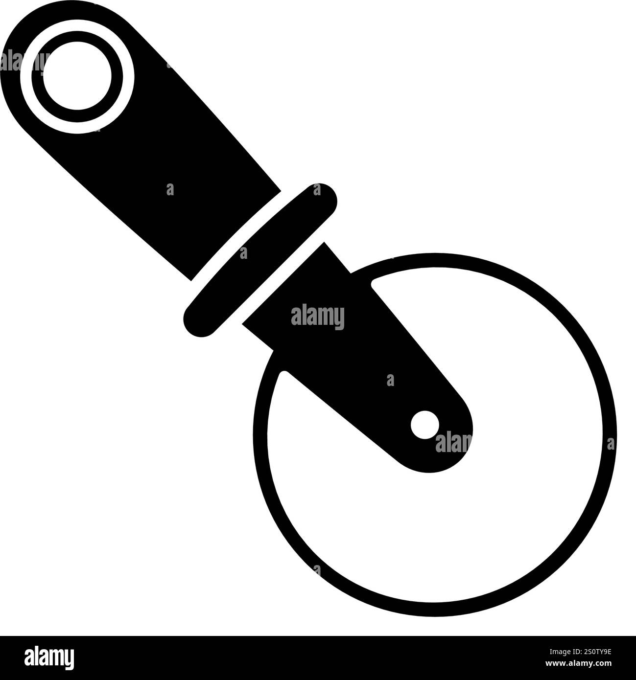 pizza cutter - vector icon Stock Vector Image & Art - Alamy