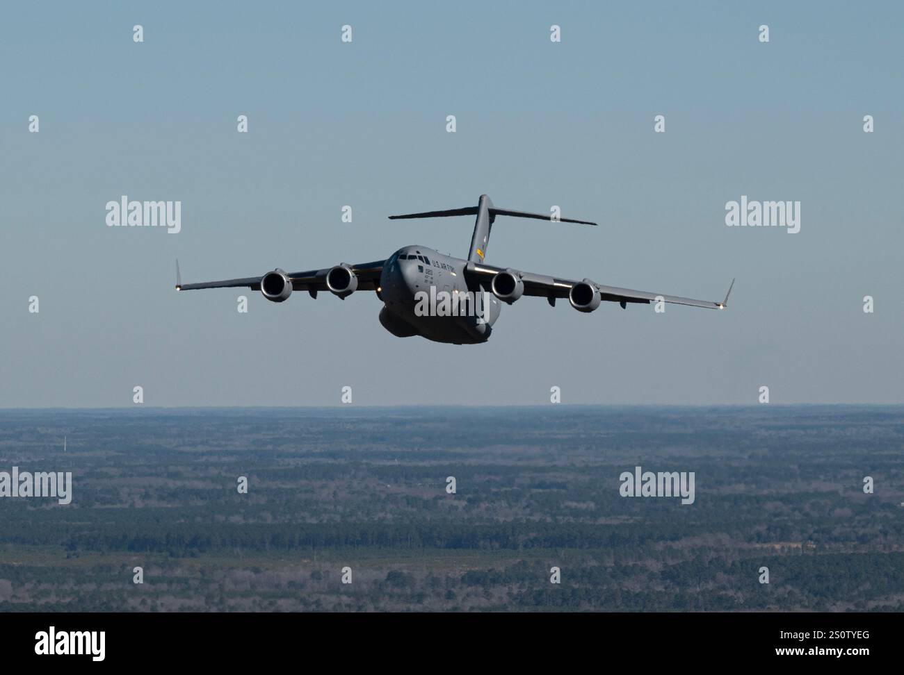 A C-17 Globemaster III aircraft assigned to the 437th Airlift Wing ...