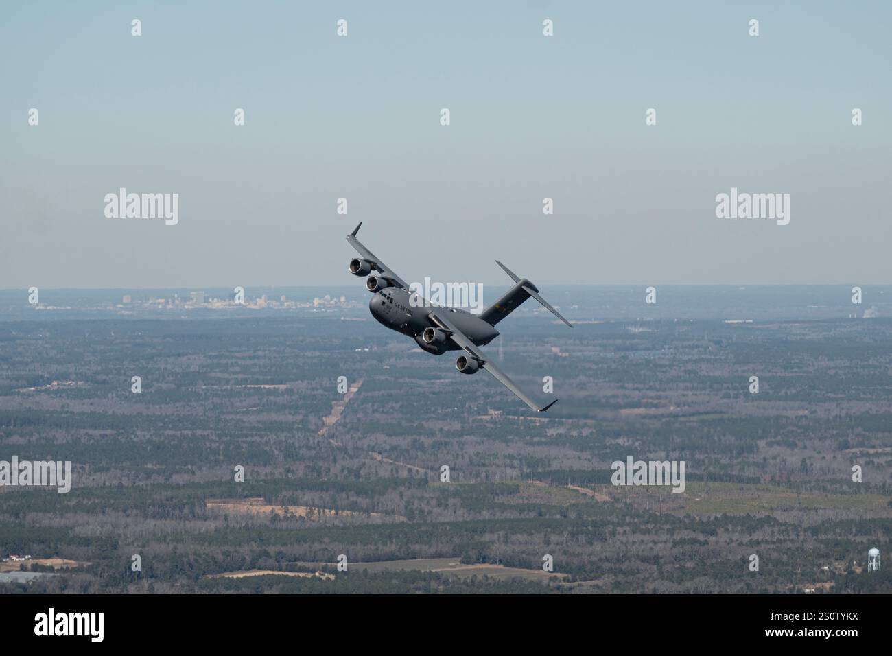 A C-17 Globemaster III aircraft assigned to the 437th Airlift Wing ...