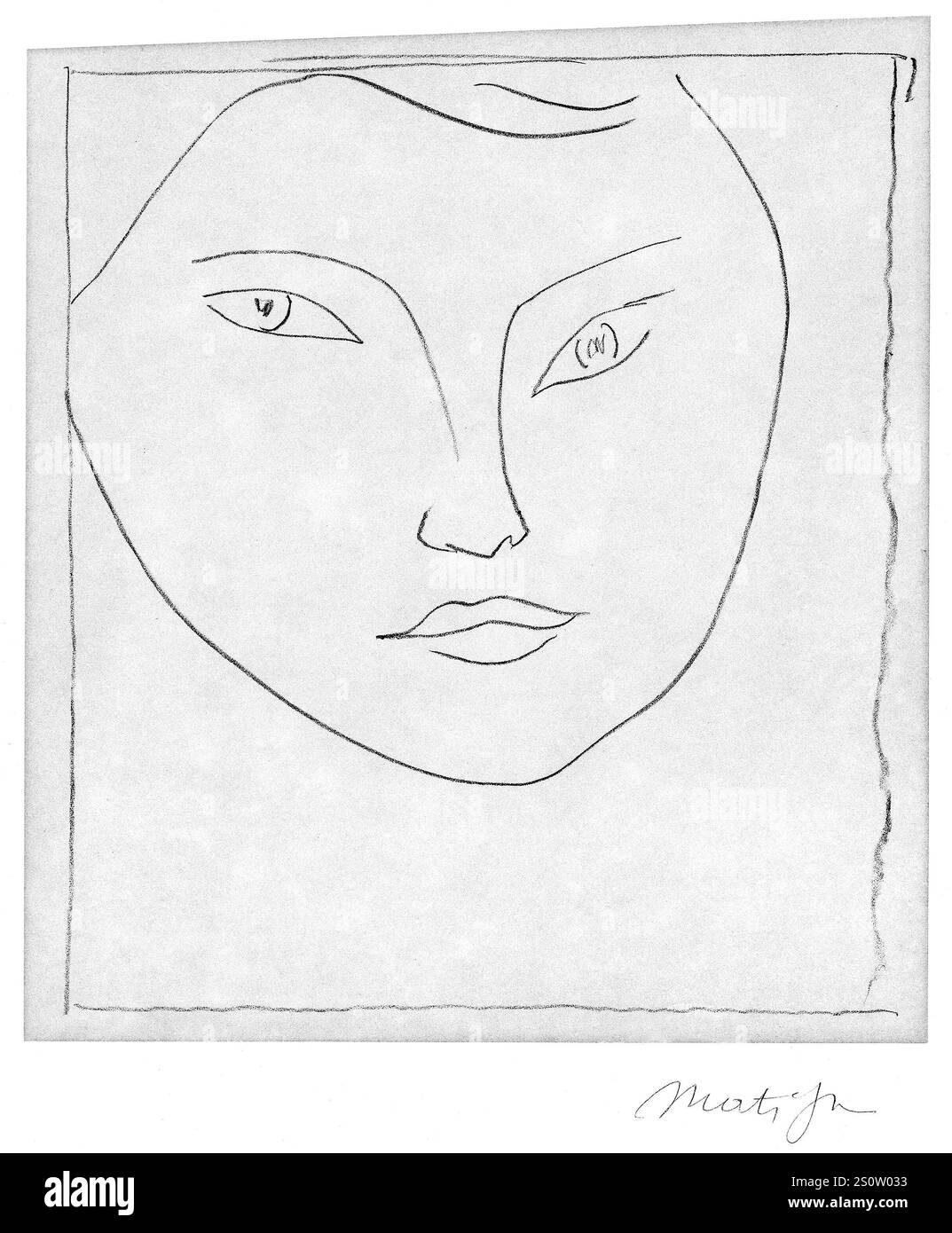 Henri Matisse (1869-1954). Portrait de Claude D., 1946 Stock Photo - Alamy