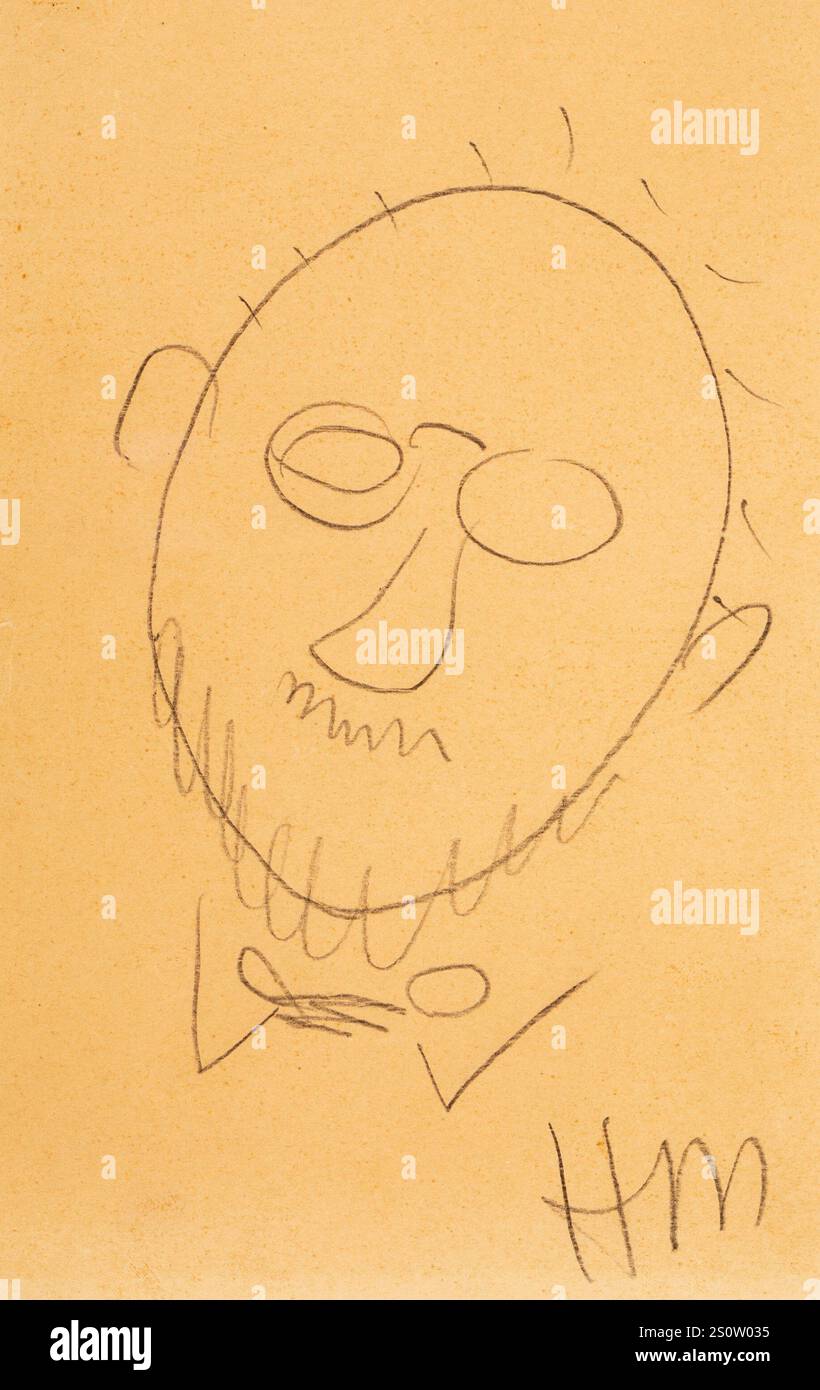 Henri Matisse (1869-1954). Self-Portrait Sketch, 1939 Stock Photo - Alamy