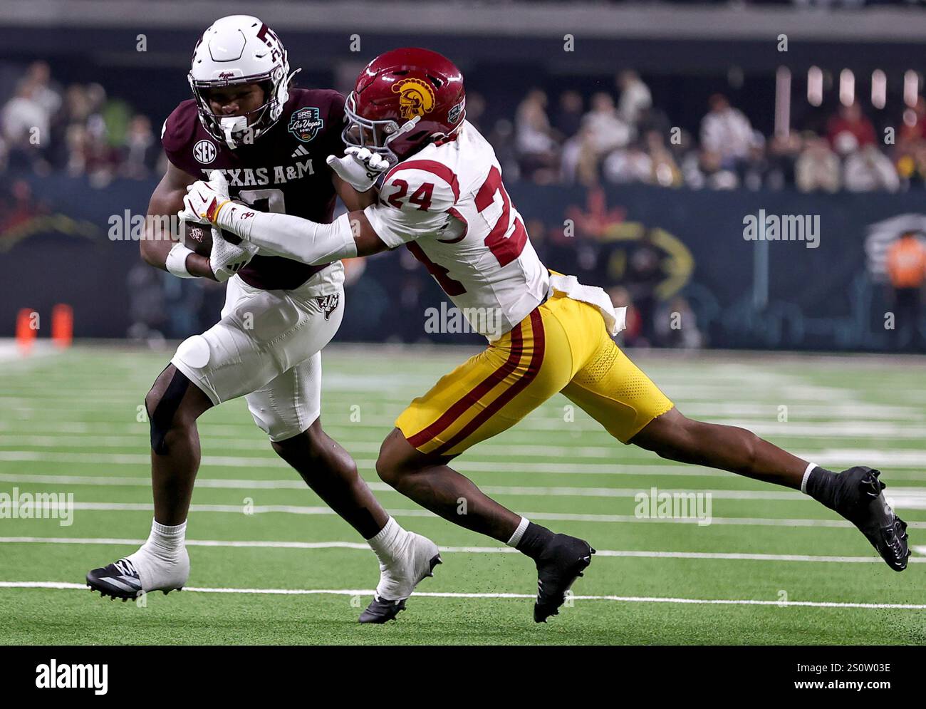 LAS VEGAS, NV - DECEMBER 27: Texas A&M Aggies running back Terry Bussey ...