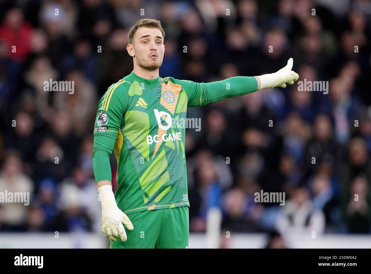 Leicester City goalkeeper Jakub Stolarczyk during the Premier League ...