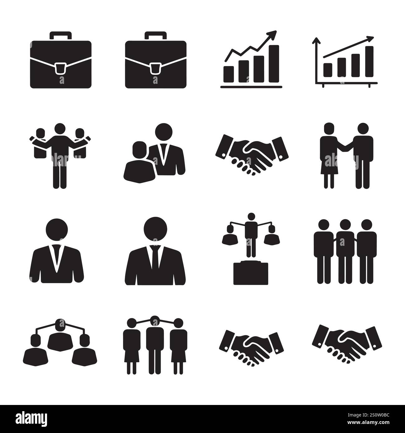 Business Icons Set for Corporate and Professional Use Stock Vector ...