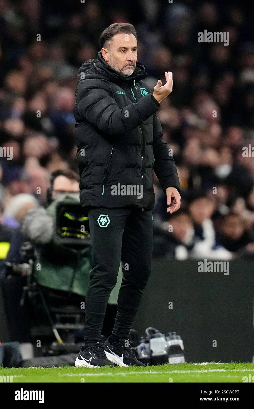 Wolverhampton Wanderers head coach Vitor Pereira gestures on the ...