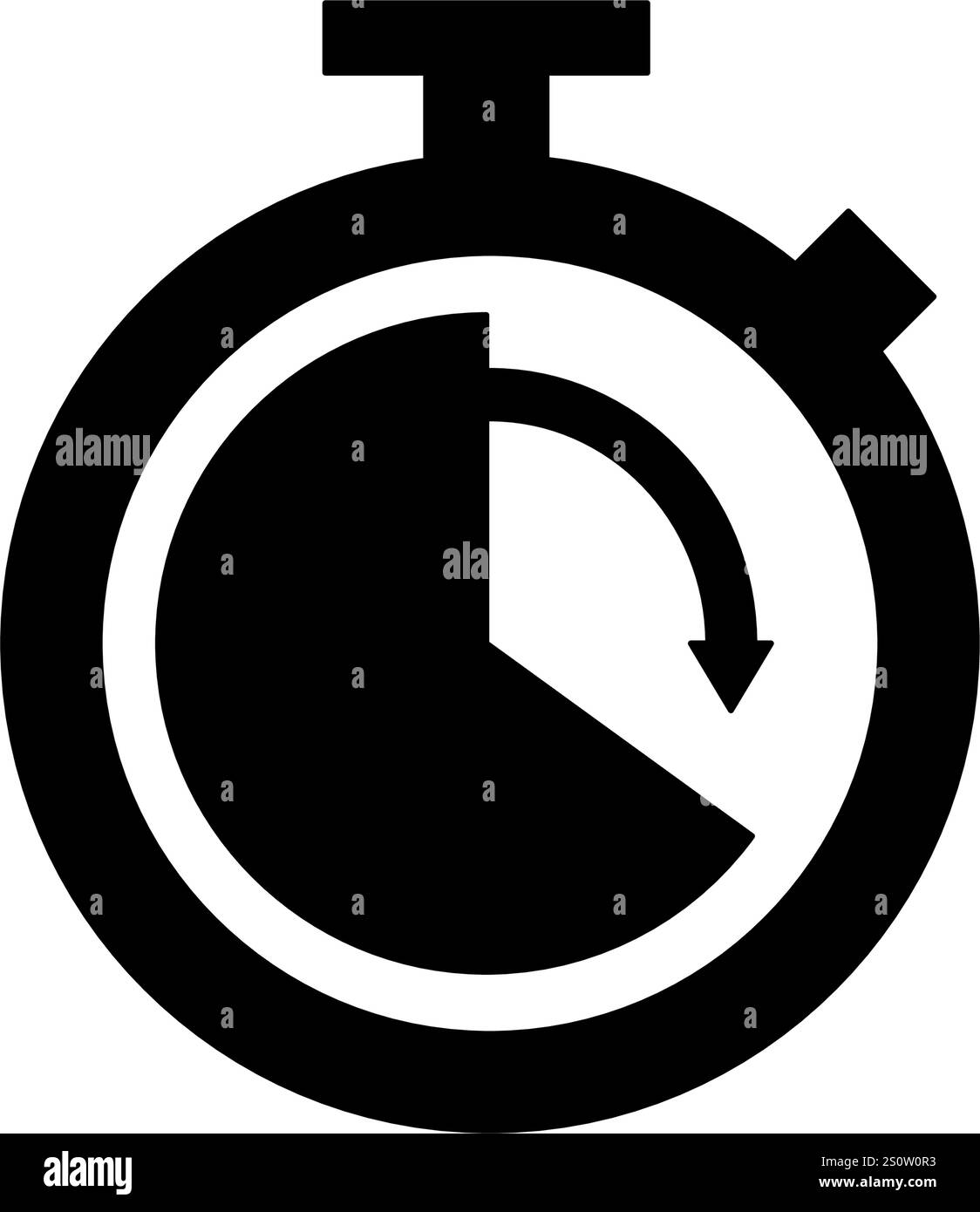 Stopwatch clock icon Stock Vector Image & Art - Alamy