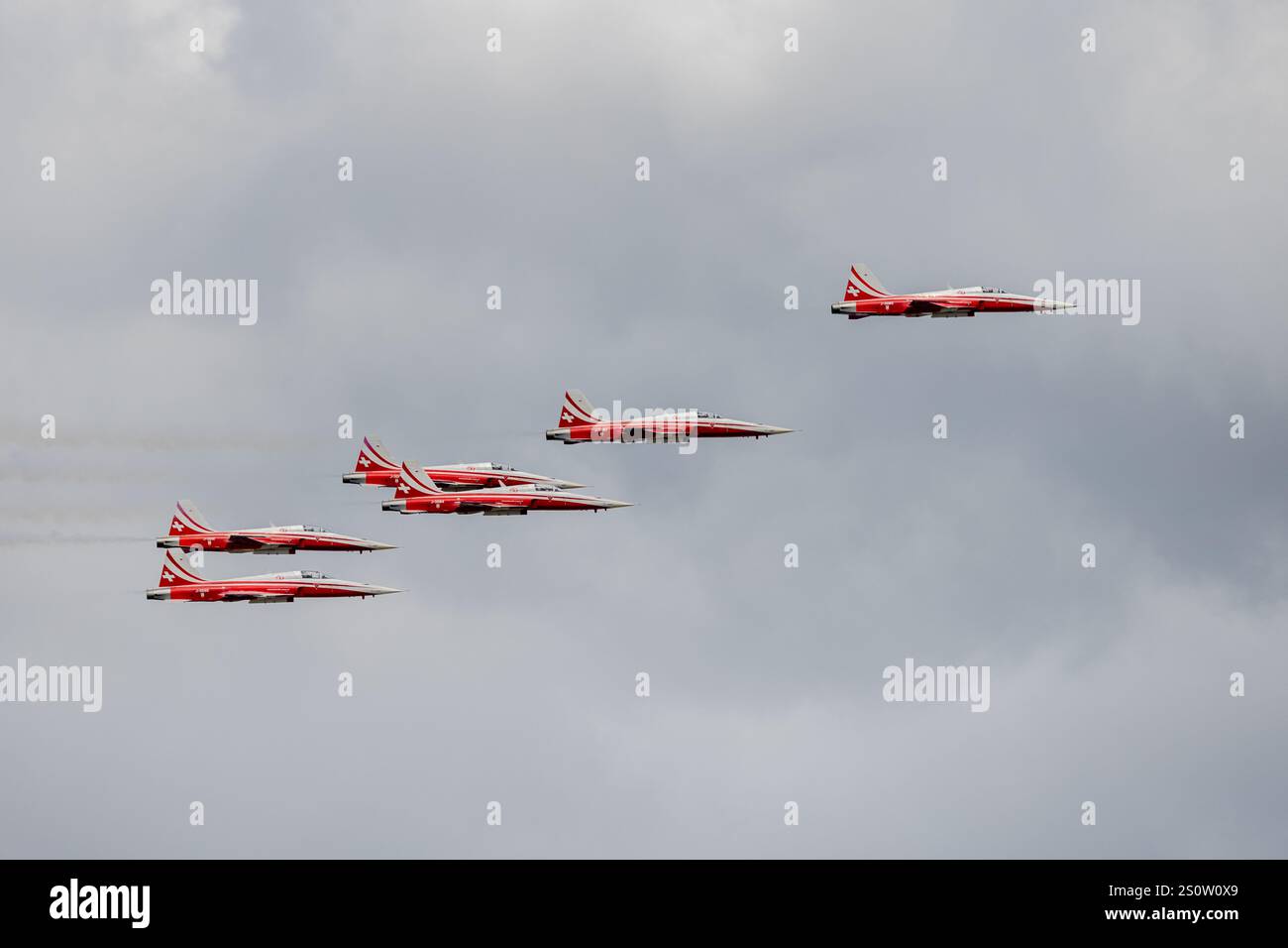 Swiss Air Force - Patrouille Suisse aerobatic display team performing ...