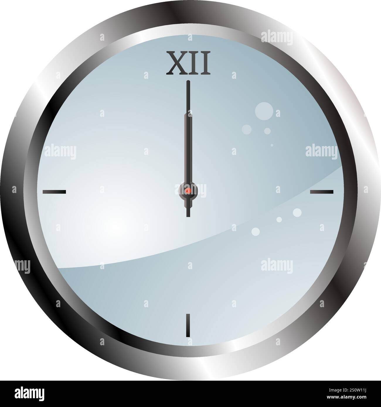 Round analog clock Stock Vector Images - Alamy