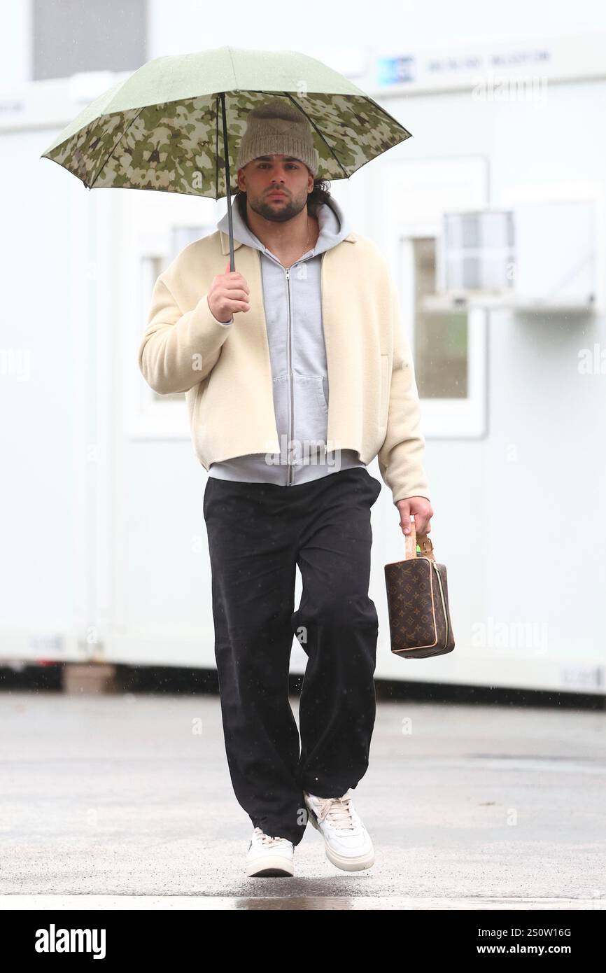 Buffalo Bills linebacker Matt Milano (58) arrives at stadium prior to ...