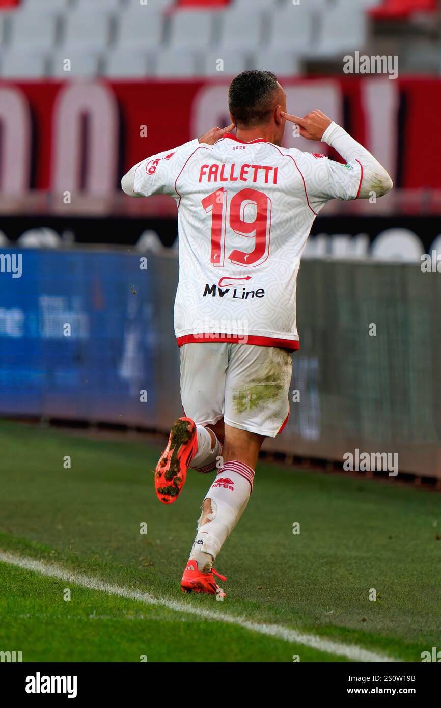 Cesar Falletti of SSC Bari celebrates after scoring a goal during SSC ...