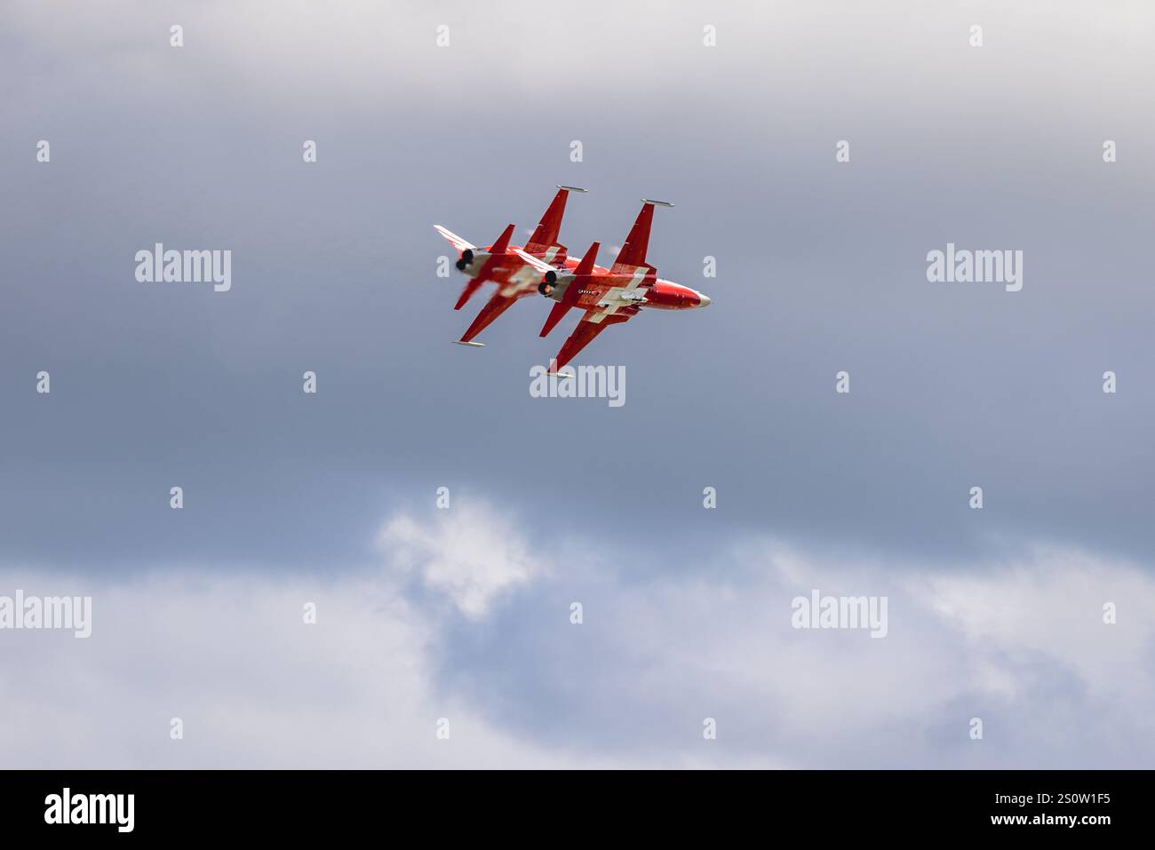 Swiss Air Force - Patrouille Suisse aerobatic display team performing ...