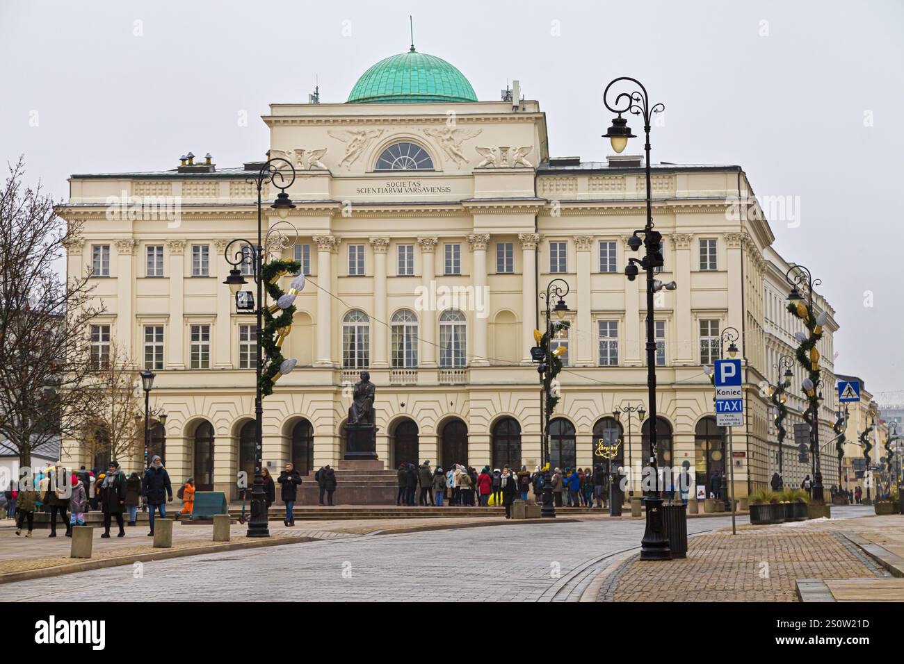 Warsaw, Poland - December 2, 2023: Building of the Polish Academy of ...