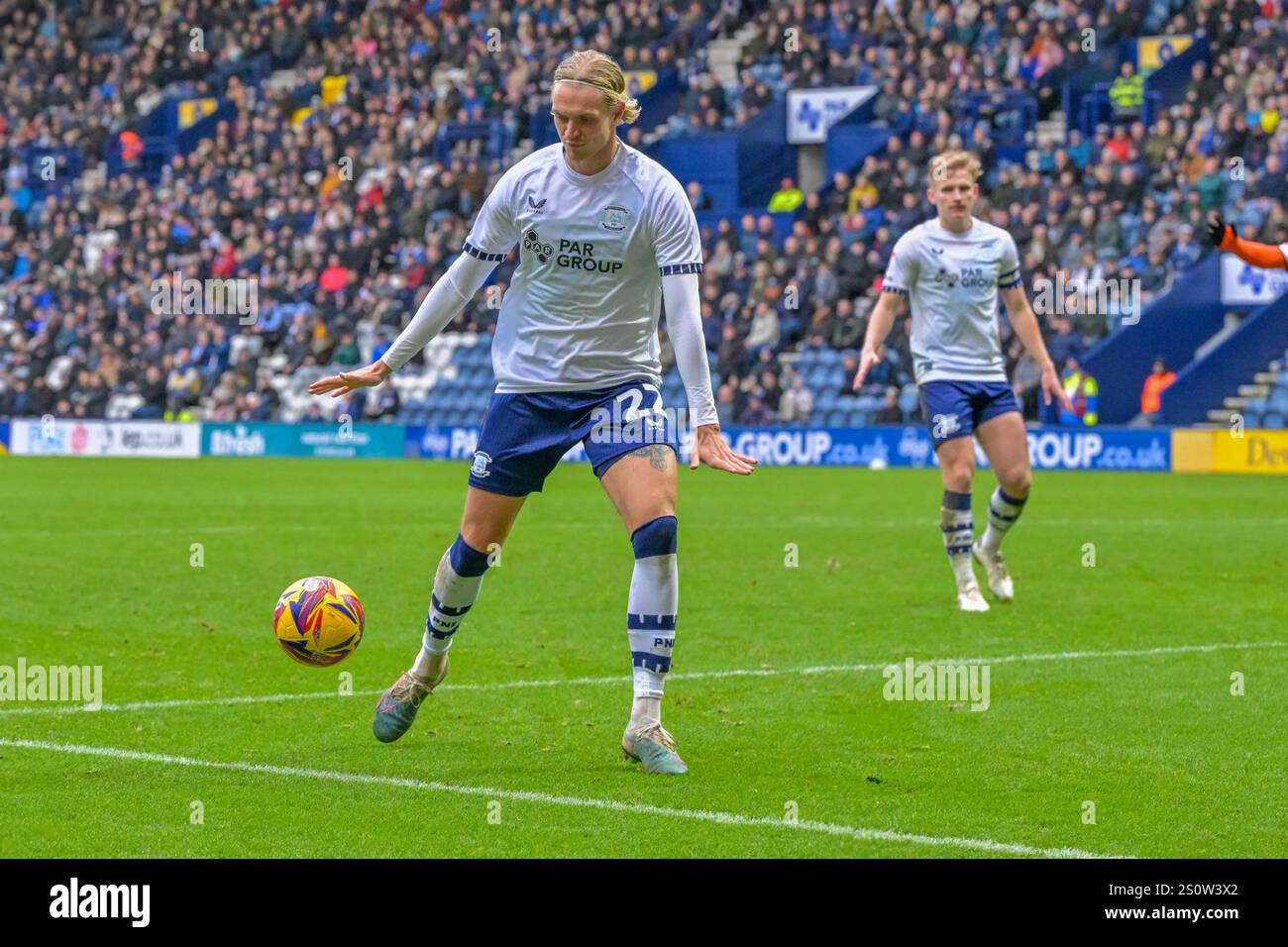 Deepdale, Preston, UK. 29th Dec, 2024. EFL Championship Football ...