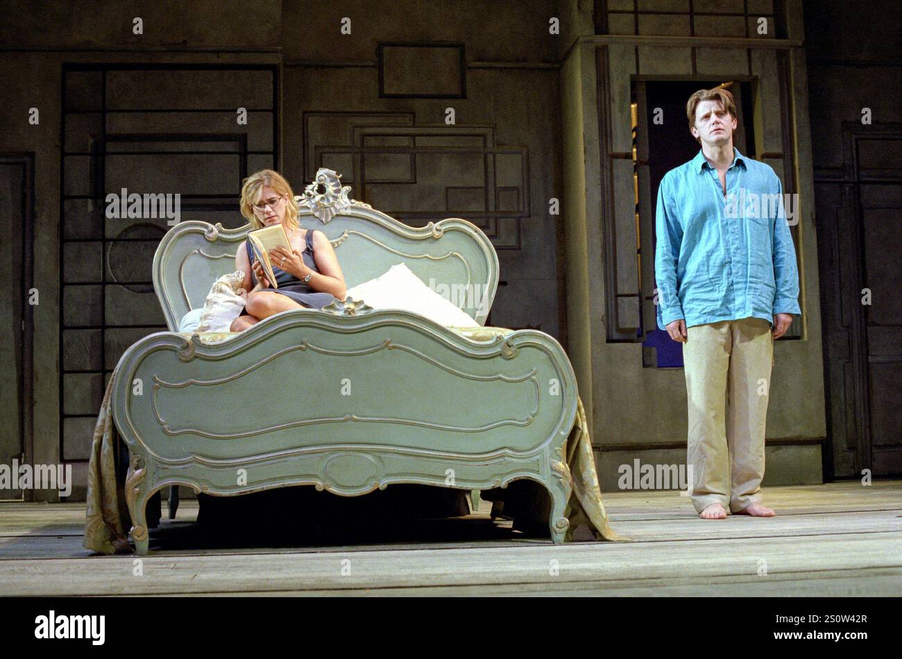 Imogen Stubbs (Emma), Anthony Calf (Robert) in BETRAYAL by Harold ...