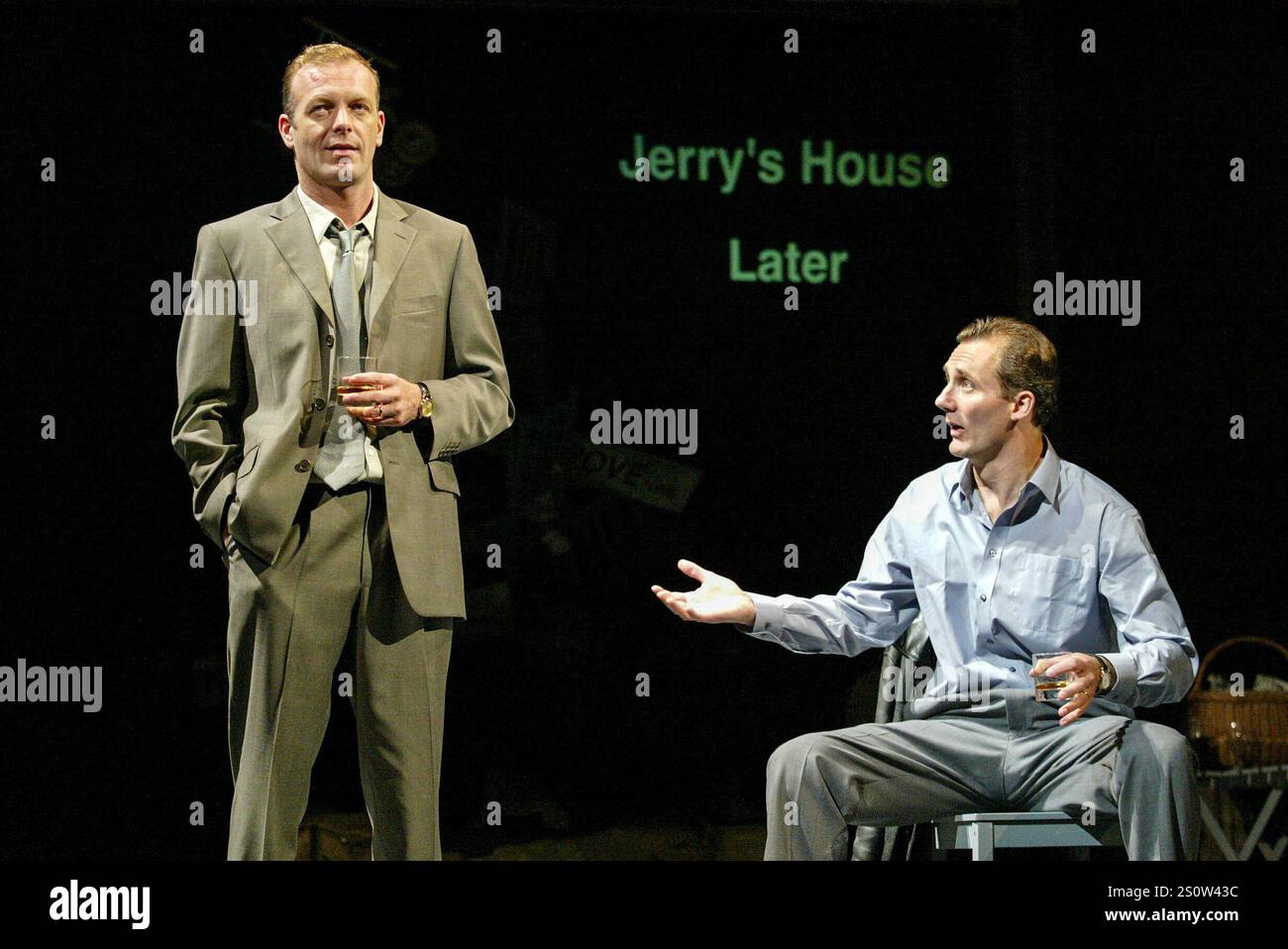 l-r: Hugo Speer (Robert), Aden Gillett (Jerry) in BETRAYAL by Harold ...