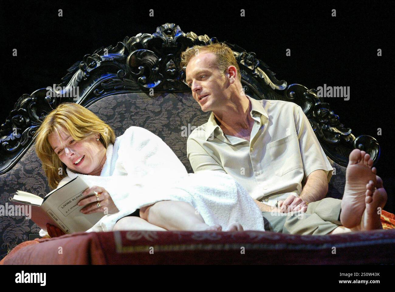 Janie Dee (Emma), Hugo Speer (Robert) in BETRAYAL by Harold Pinter at ...