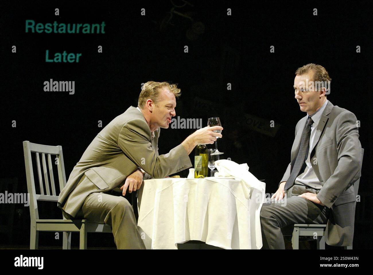 l-r: Hugo Speer (Robert), Aden Gillett (Jerry) in BETRAYAL by Harold ...