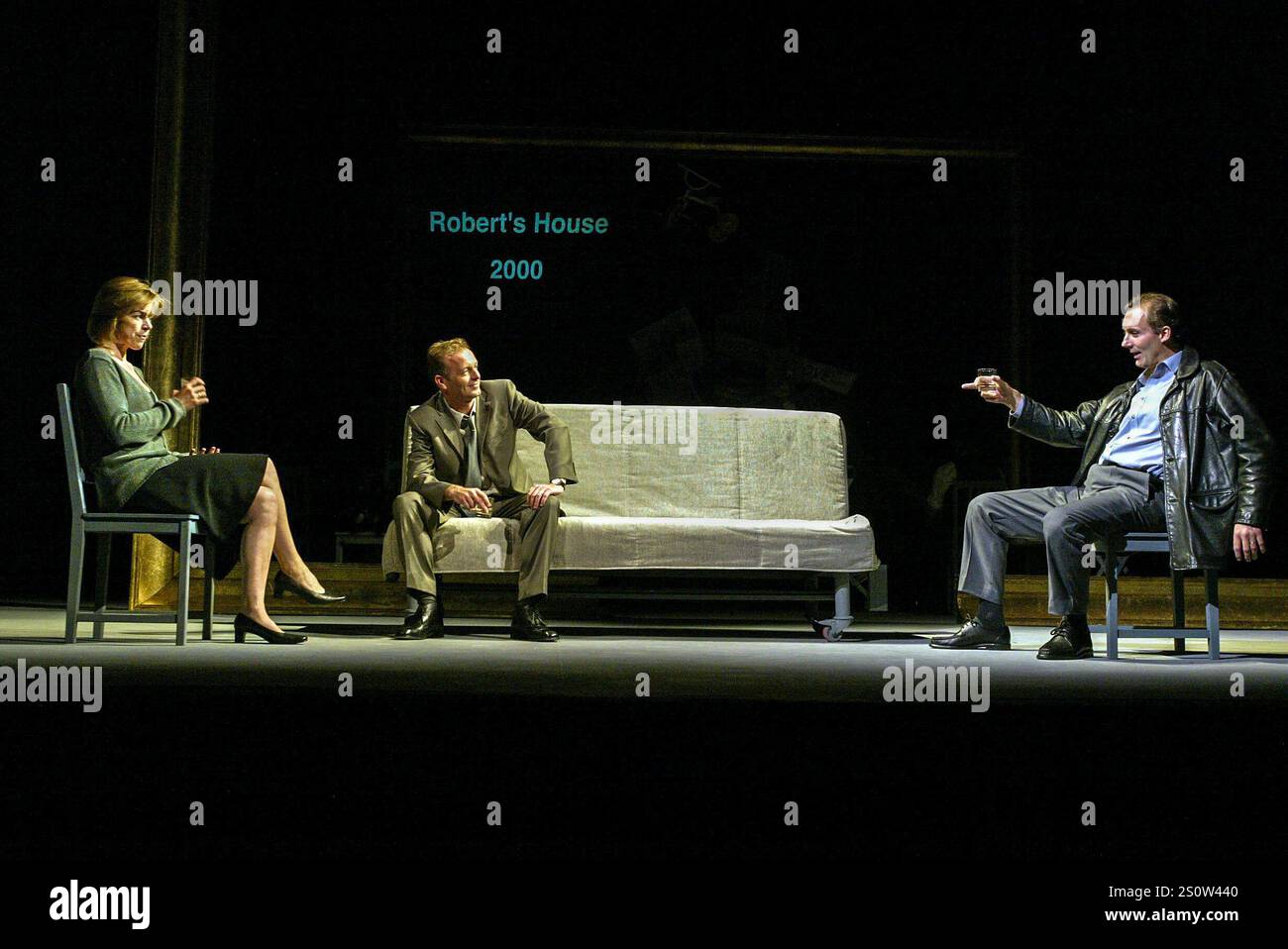 l-r: Janie Dee (Emma), Hugo Speer (Robert), Aden Gillett (Jerry) in ...