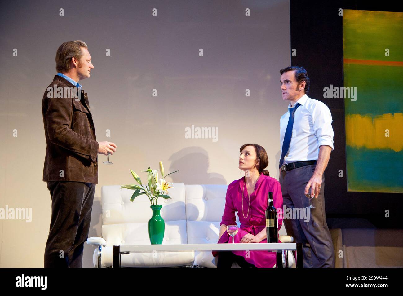 l-r: Douglas Henshall (Jerry), Kristin Scott Thomas (Emma), Ben Miles ...