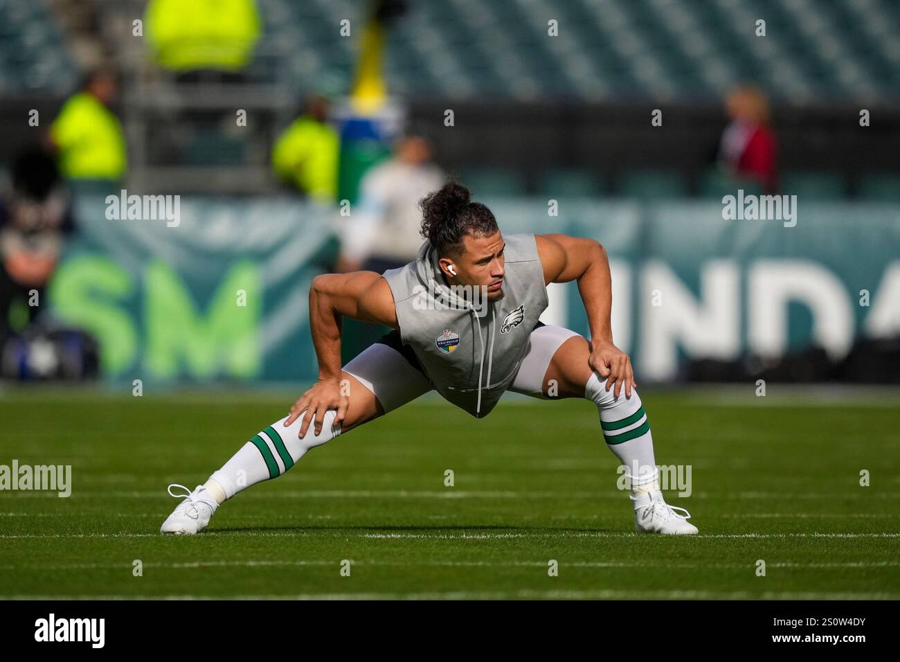 Philadelphia Eagles safety Sydney Brown works out prior to an NFL ...