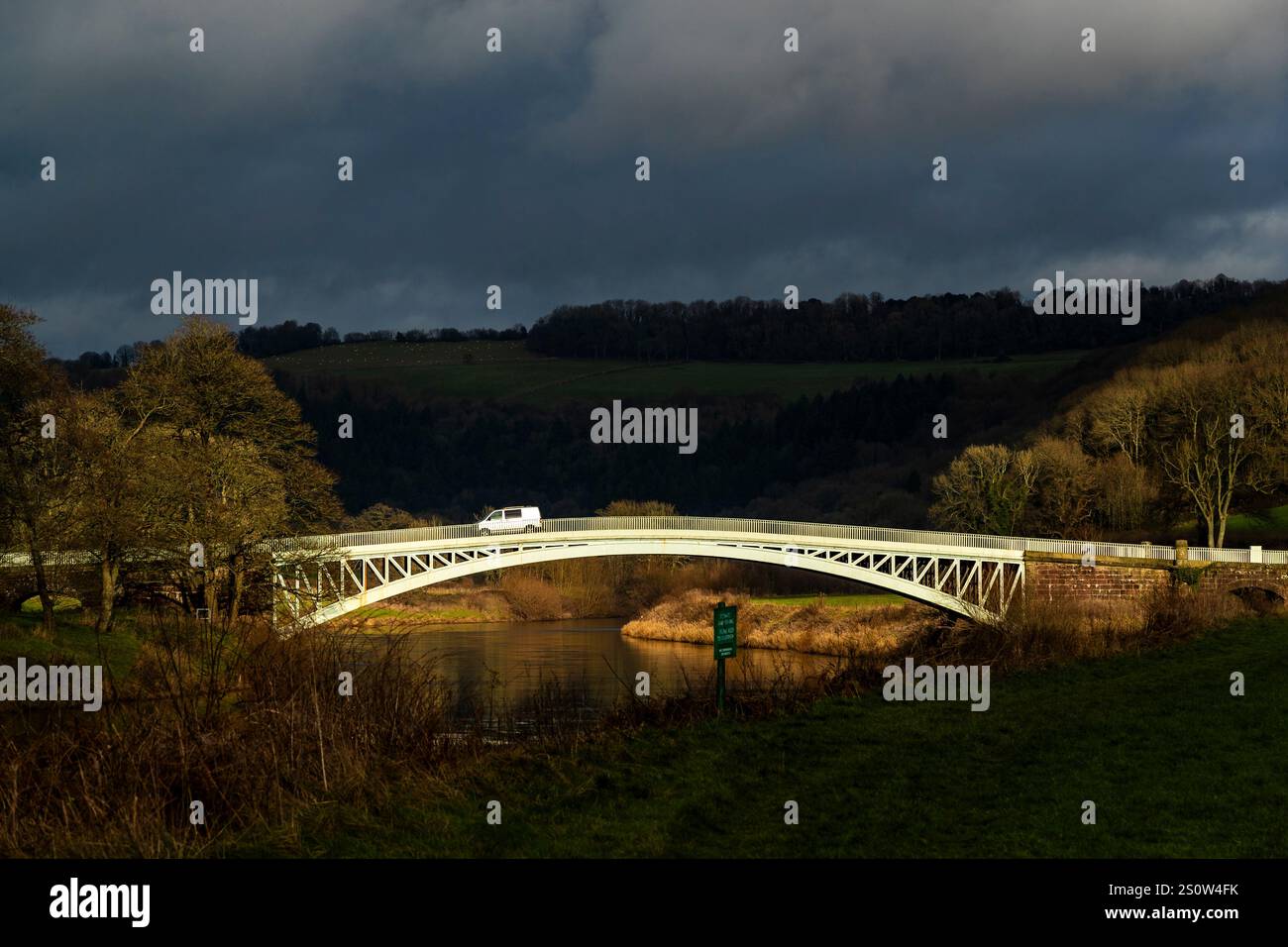 River Wye at Bigsweir bridge Stock Photo - Alamy