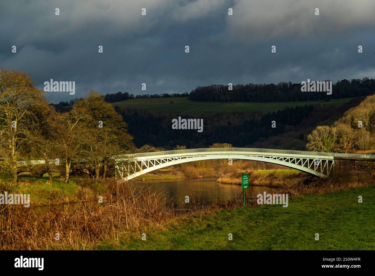 River Wye at Bigsweir bridge Stock Photo - Alamy