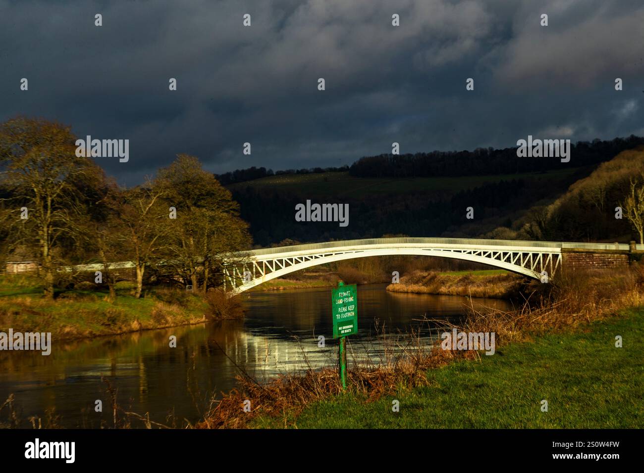 River Wye at Bigsweir bridge Stock Photo - Alamy