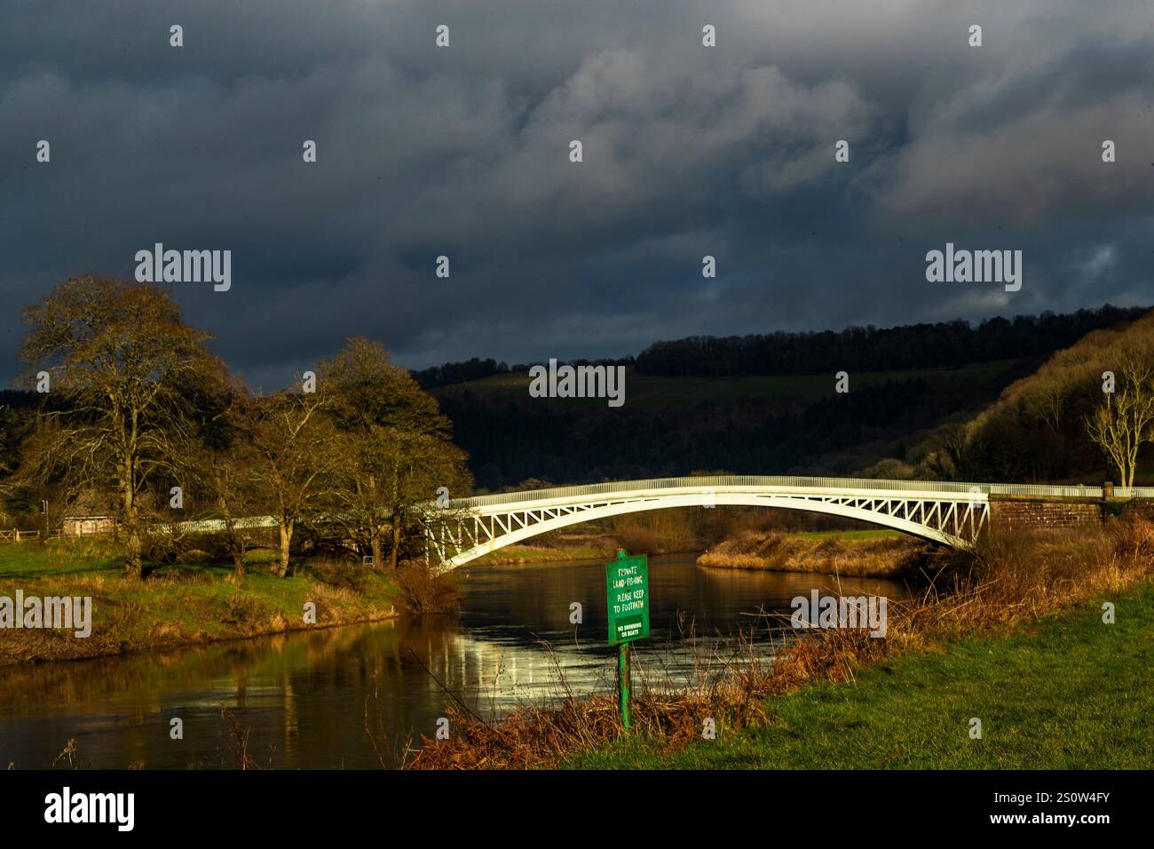 River Wye at Bigsweir bridge Stock Photo - Alamy
