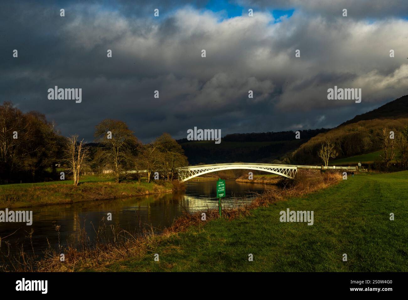 River Wye at Bigsweir bridge Stock Photo - Alamy