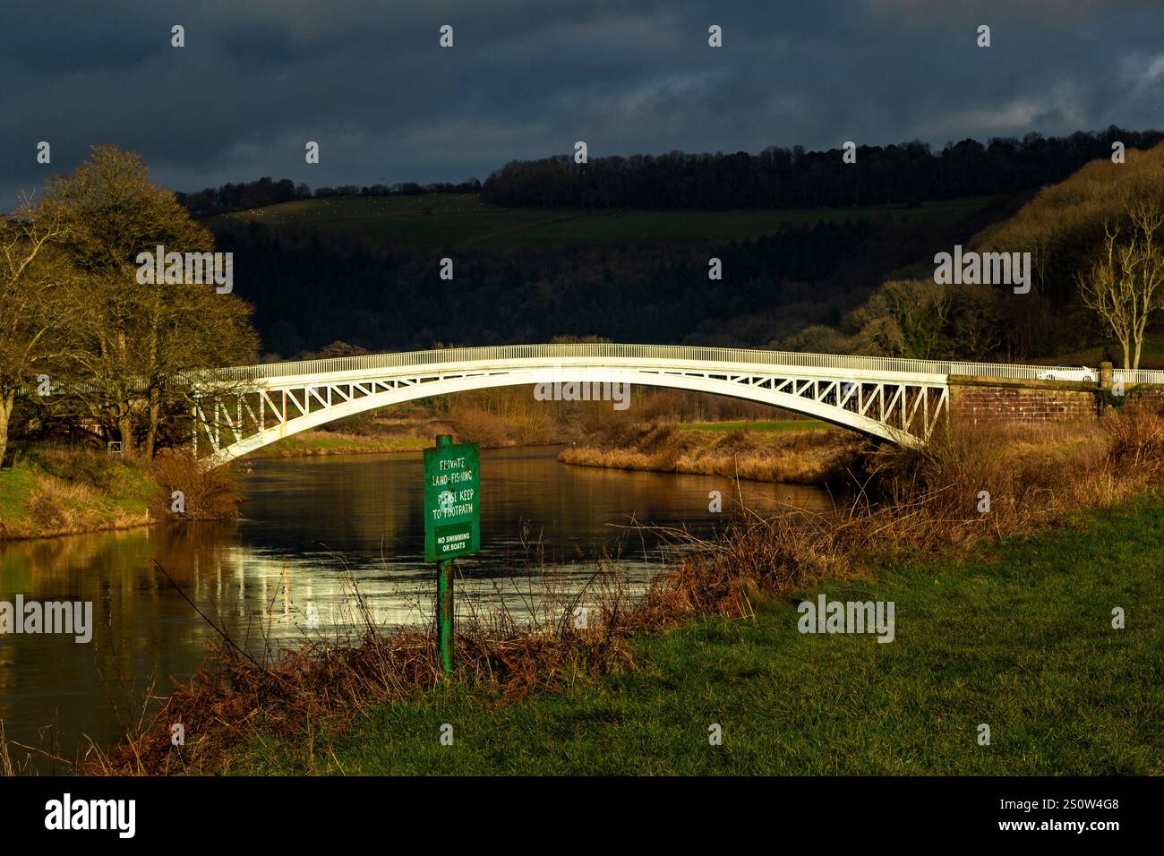 River Wye at Bigsweir bridge Stock Photo - Alamy
