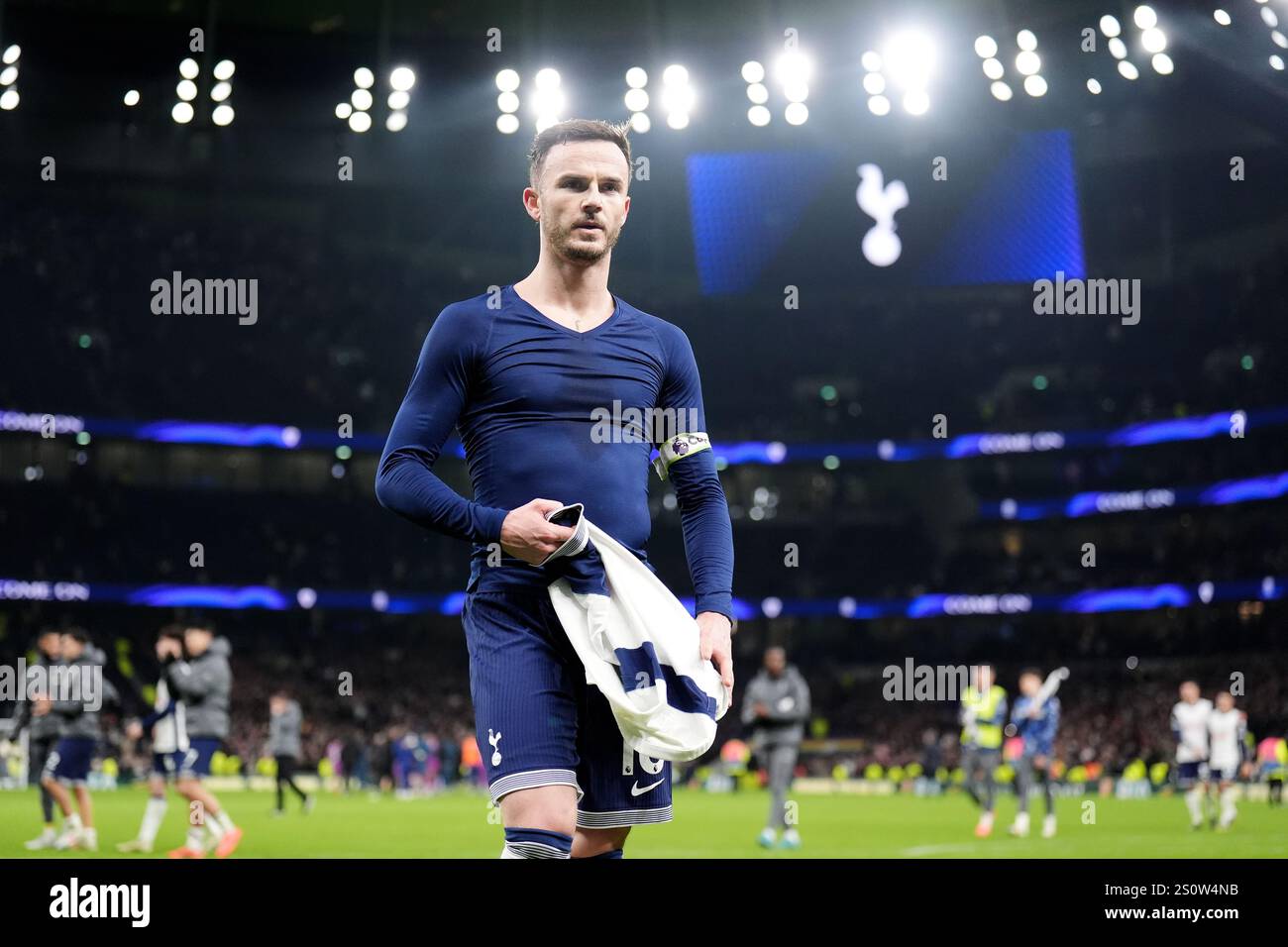 Tottenham Hotspur's James Maddison following the Premier League match ...