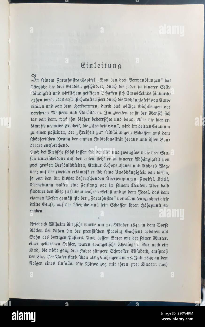 Einleitung - Friedrich Nietzsche - Werke in zwei Bänden - Erster Band ...
