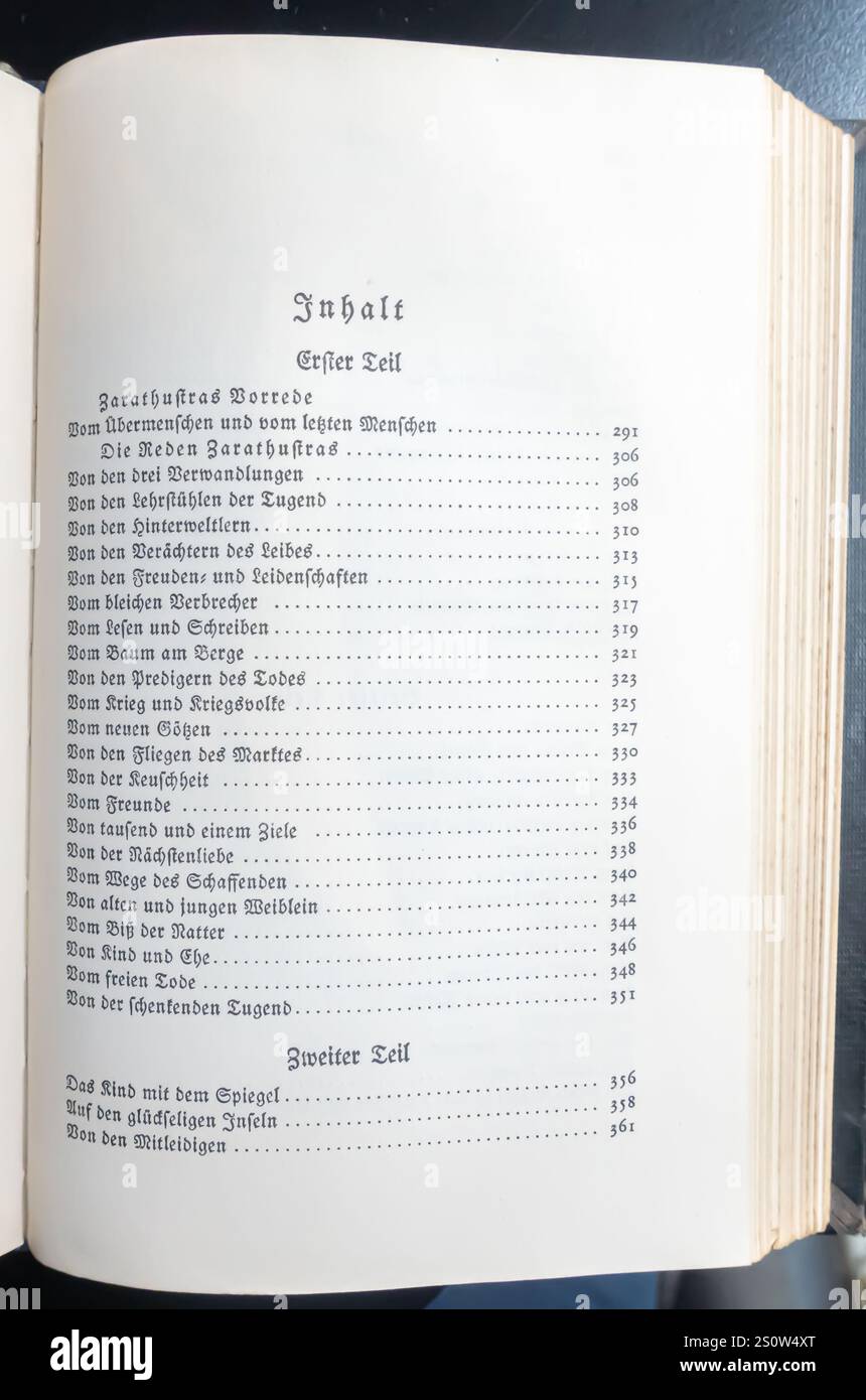 Inhalt - Also sprach Zarathustra: Ein Buch für Alle und Keinen ...