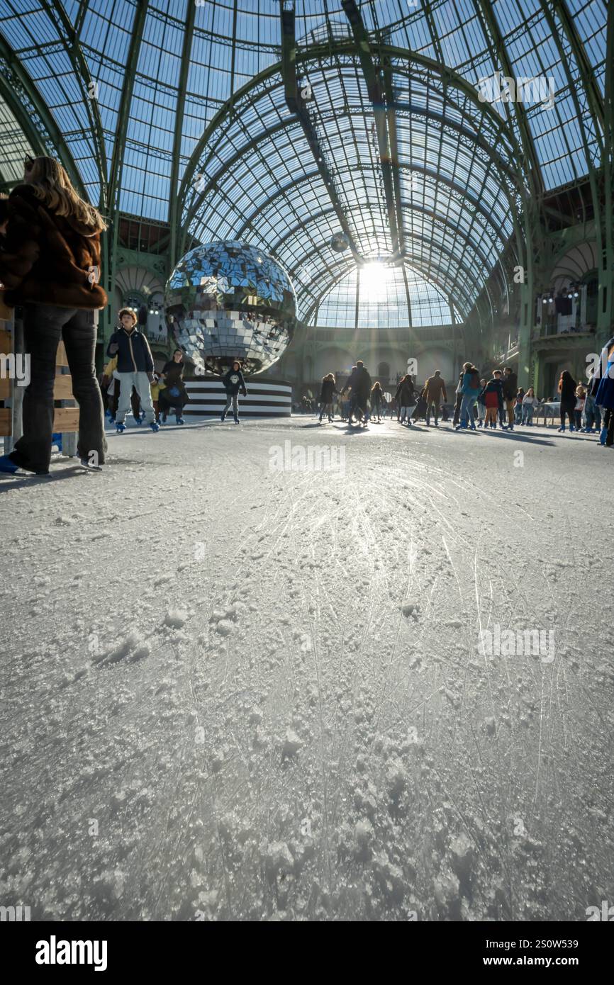 Paris,France - 12 26 2024: Le Grand Palais des Glaces: View of view of ...