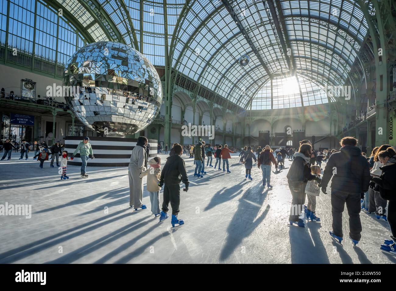 Paris,France - 12 26 2024: Le Grand Palais des Glaces: View of view of ...