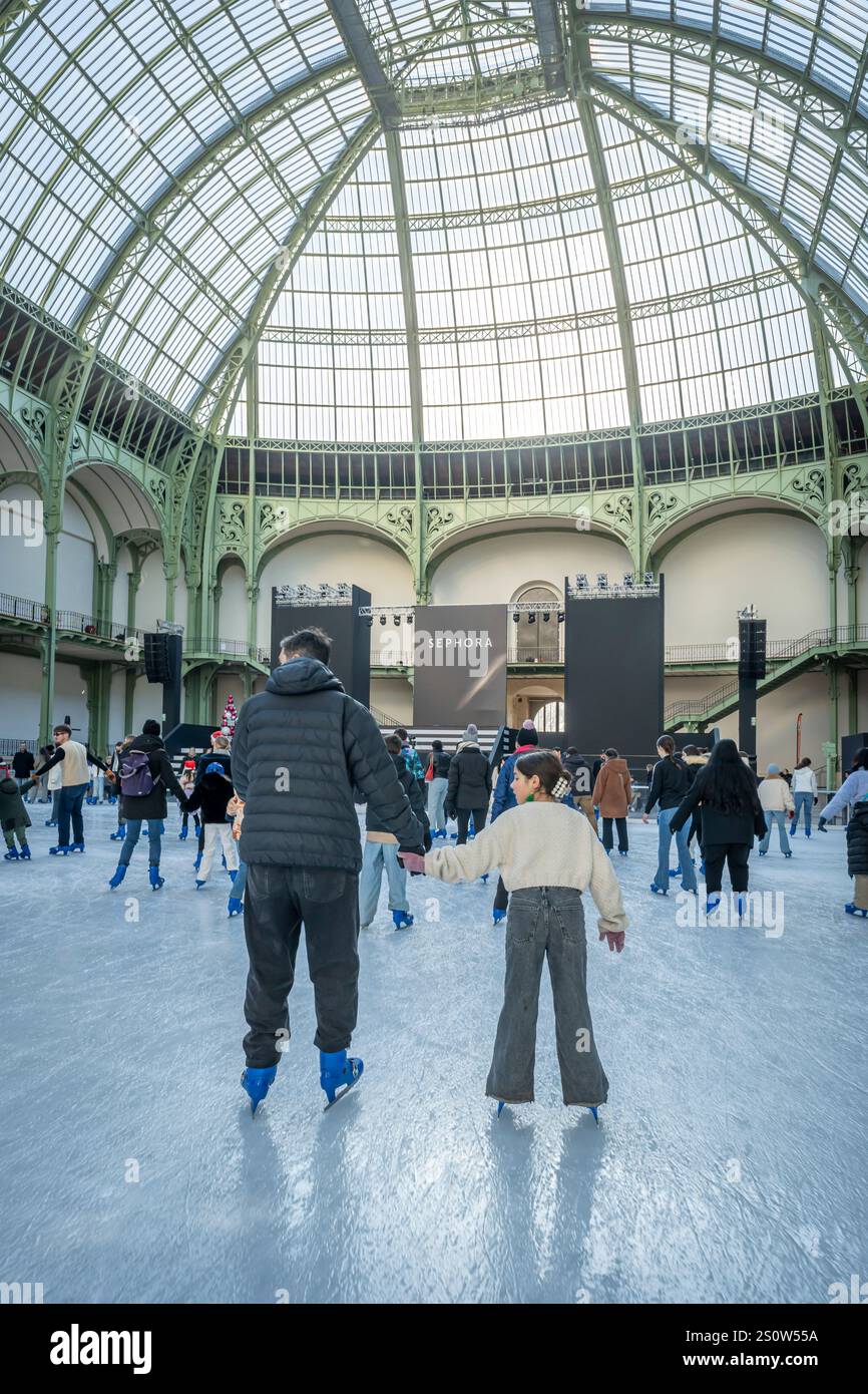 Paris,France - 12 26 2024: Le Grand Palais des Glaces: View of view of ...