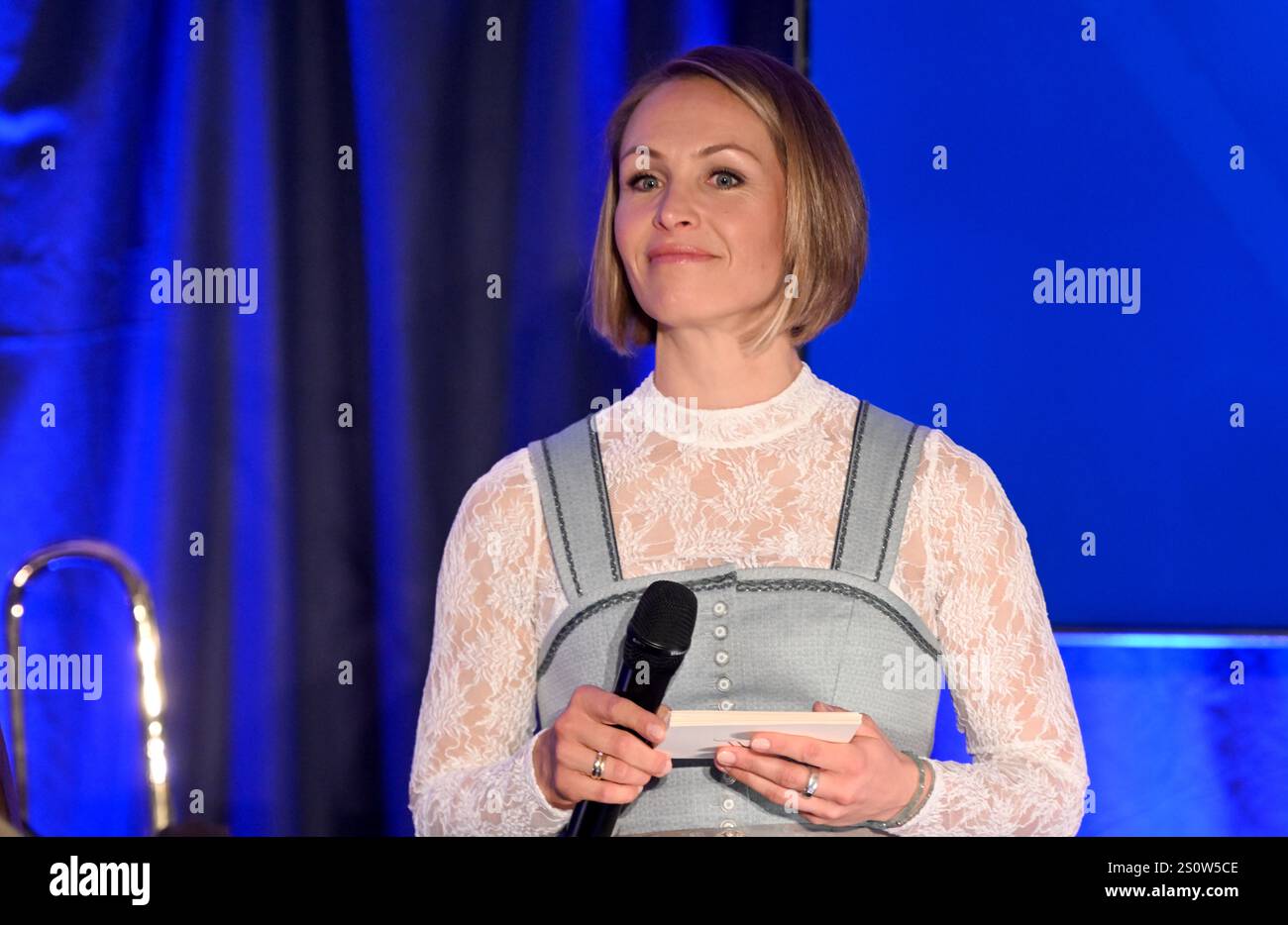 Munich, Germany. 29th Dec, 2024. Magdalena Neuner, former German ...