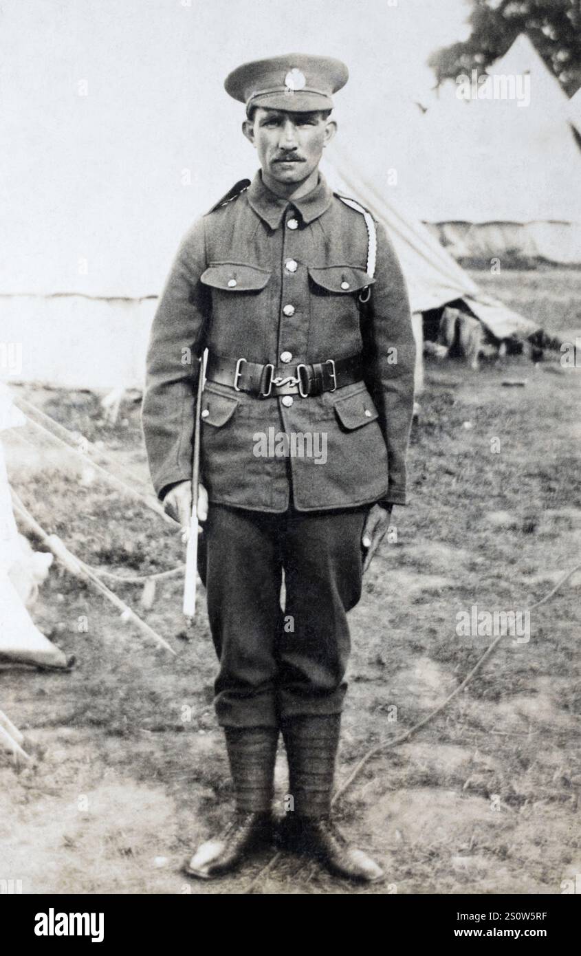 Sapper George Cook of the Royal Engineers during the First World War ...