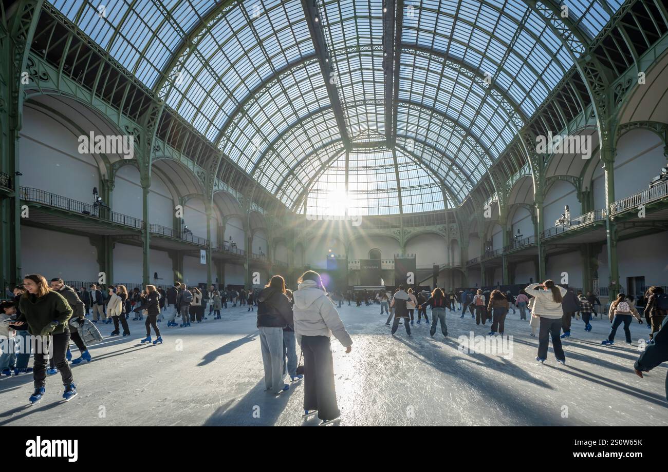 Paris,France - 12 26 2024: Le Grand Palais des Glaces: View of view of ...