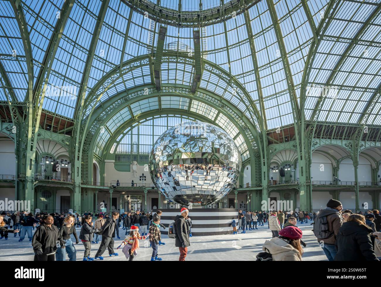 Paris,France - 12 26 2024: Le Grand Palais des Glaces: View of view of ...