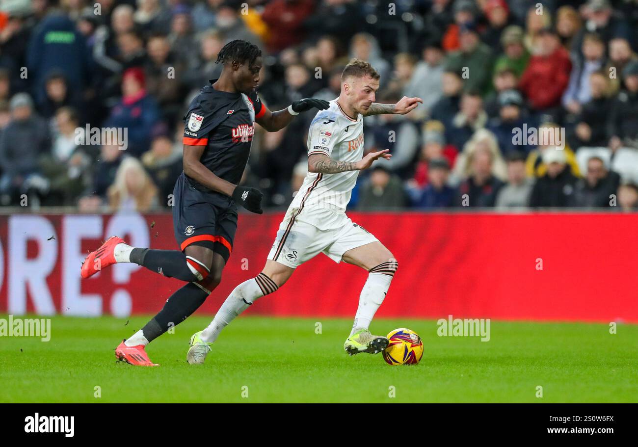 Swansea.com Stadium, Swansea, UK. 29th Dec, 2024. EFL Championship ...