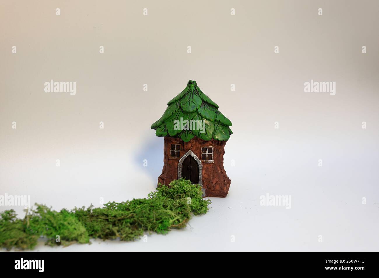 Leprechaun's Tiny House On A Simple White Background For St. Patrick's ...
