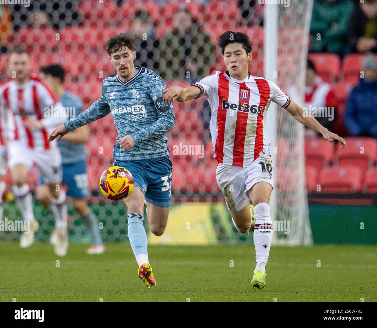 29th December 2024; Bet365 Stadium, Stoke, Staffordshire, England; EFL ...