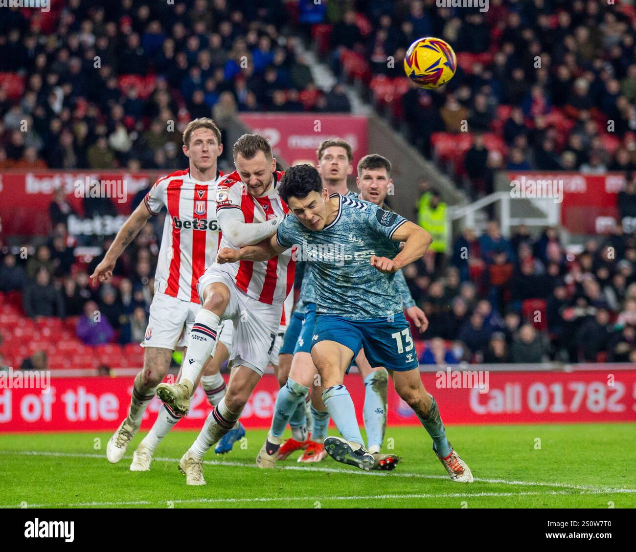 29th December 2024; Bet365 Stadium, Stoke, Staffordshire, England; EFL ...