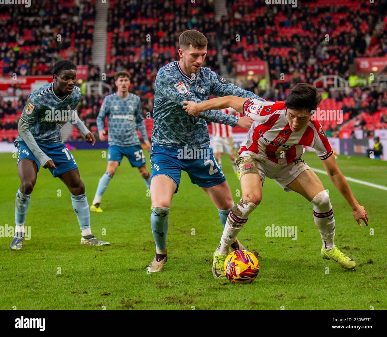 29th December 2024; Bet365 Stadium, Stoke, Staffordshire, England; EFL ...