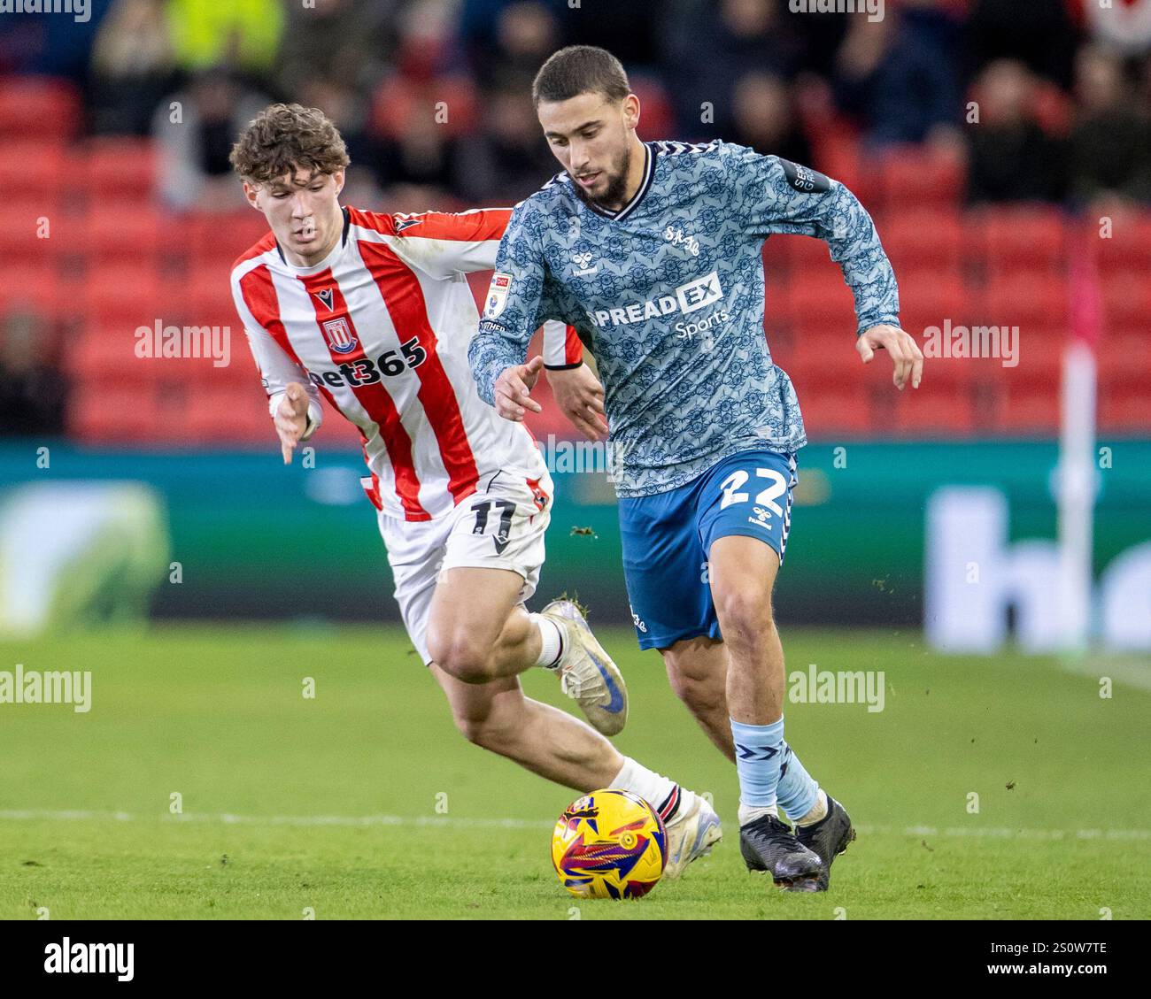 29th December 2024; Bet365 Stadium, Stoke, Staffordshire, England; EFL ...