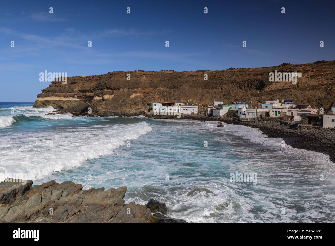 Los Molinos, Spain - November 28,2024:The small village of Puertito de ...