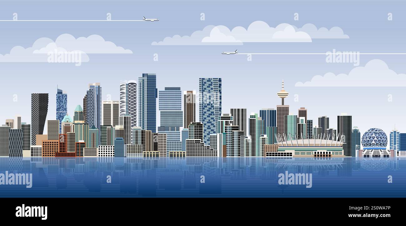 City vancouver canada Stock Vector Images - Alamy