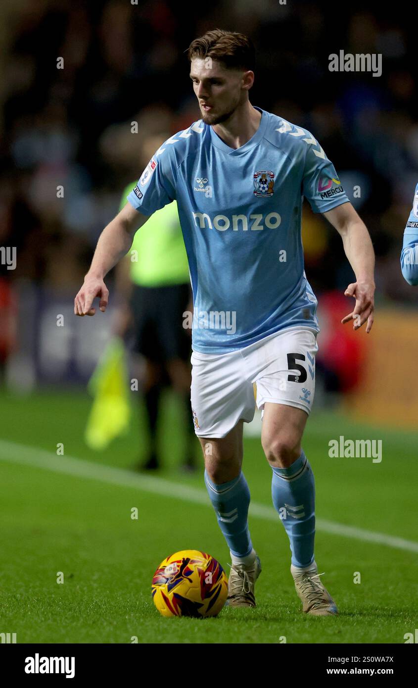 Coventry City's Jack Rudoni during the Sky Bet Championship match at the Coventry Building ...